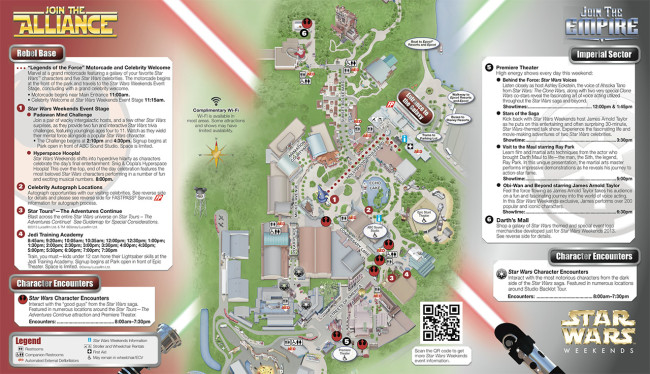 PHOTOS: Guide map for Star Wars Weekends opening weekend | Blog - WDWFans